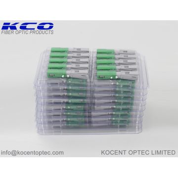 Quality Telecom Field Installable Fiber Optic Connector 0.3dB 3D SC/APC SC/APC Green for sale