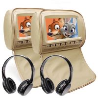 Quality TFT LED Screen Car Headrest Monitor DVD Player 800*480 High Resolution for sale