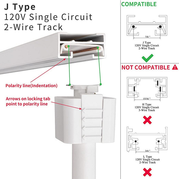 Quality Compatible Track Mounted Spotlight for sale