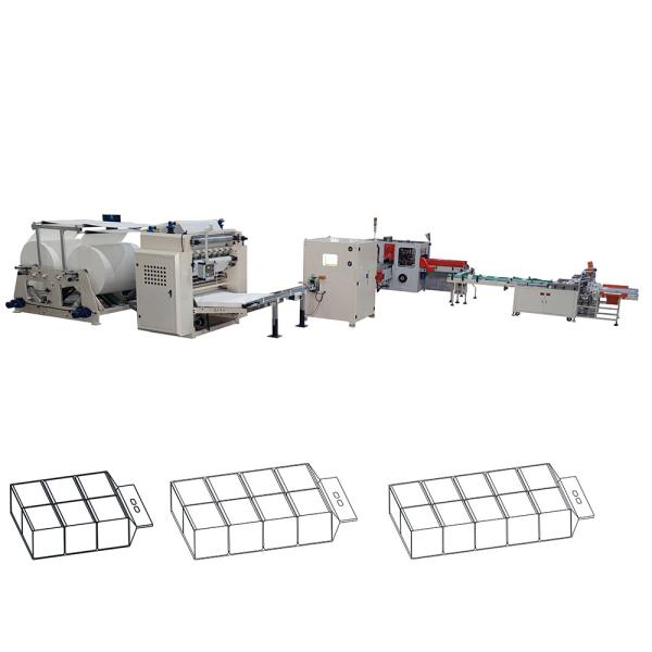 Quality Cheap price 10 bags bundle drawing facial tissue V fold paper machine production line for sale