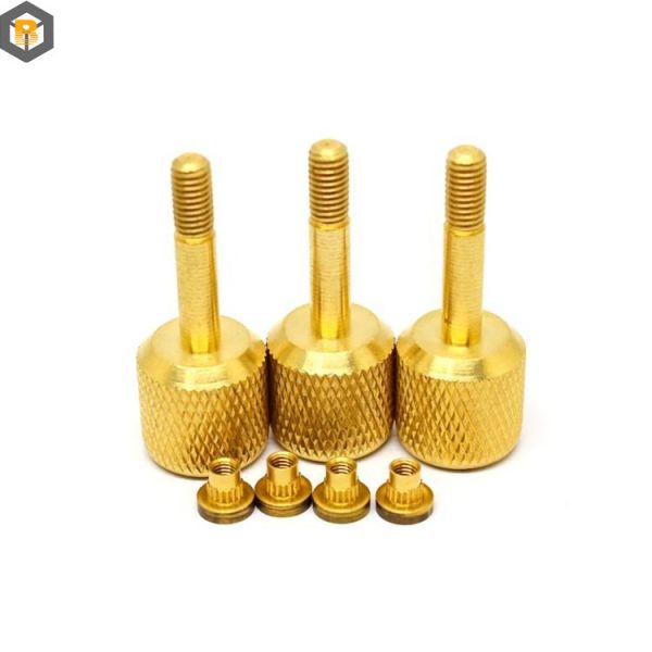 Quality High Precision Custom Alloy Pin Knurled Nut Screw for CNC Lathe Turning Milling for sale