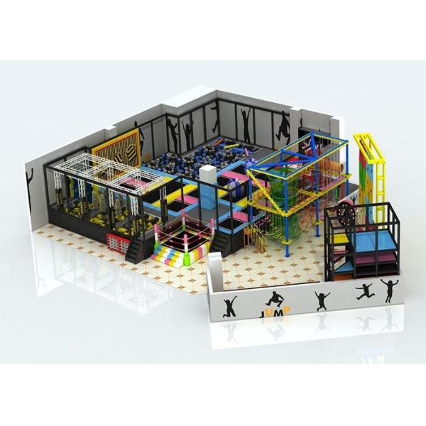 Quality Commercial Grade Trampoline Indoor Playground Foam Zone Big Air Bag Dodge Ball for sale