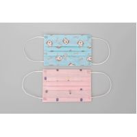 Quality 14.5x9.5cm Disposable Kid Face Mask Nonwoven Cute Cartoon for sale