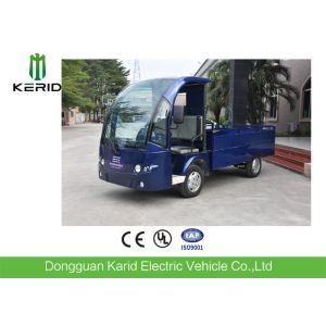 Quality 48V DC Motor 2 Seats Electric Carry Van Utility Cart With Stainless Steel Cargo for sale