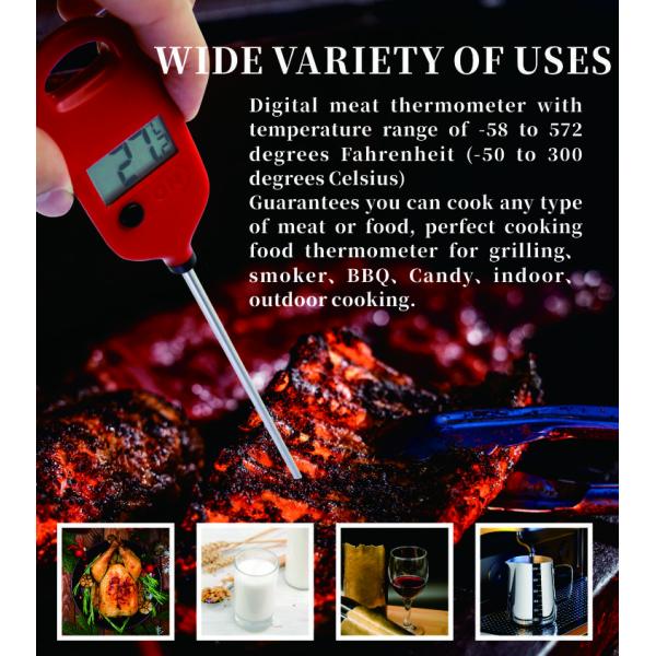Quality Ip67 Waterproof Instant Read Digital Meat Thermometer SS 304 Probe Kitchen for sale