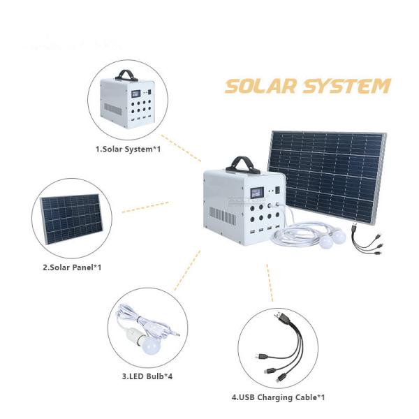 Quality 10W Portable Solar Generator Kit Home Solar Off Grid Powered Battery for sale