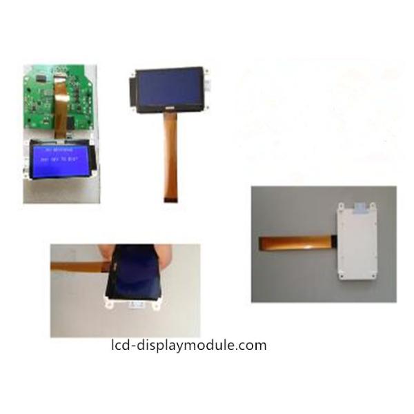 Quality STN Negative Blue LED Custom LCD Module , COG Resolution 128x64 LCD Module for sale