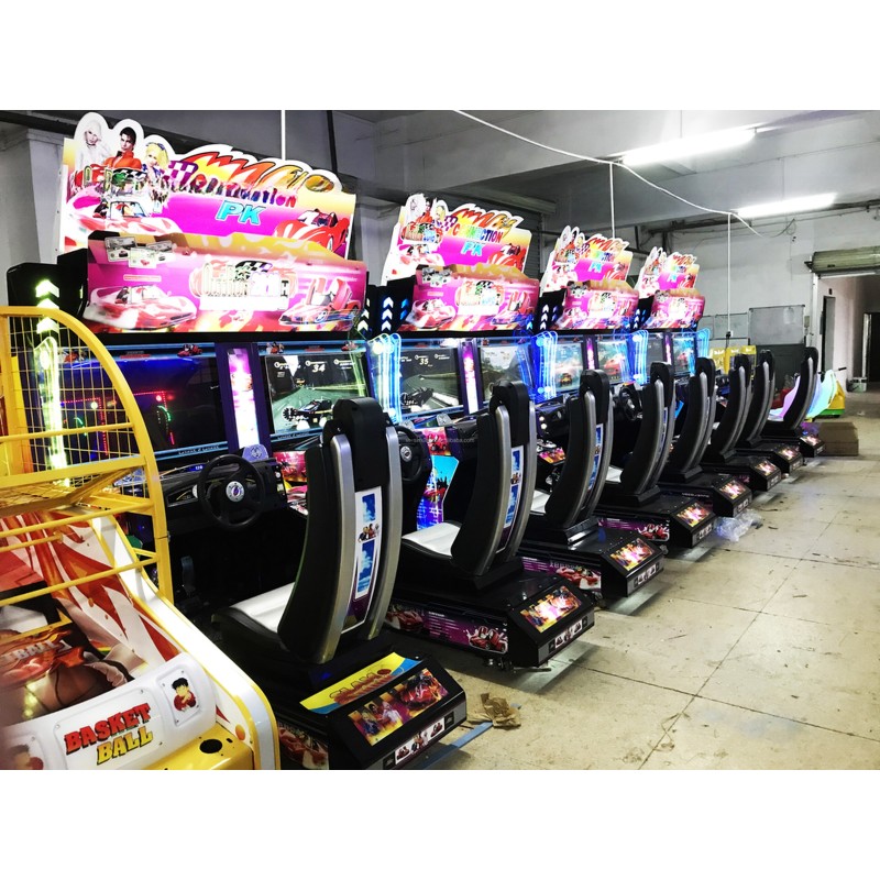 Players enjoying the racing game experience