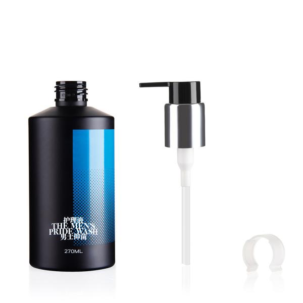 Quality 270ml Transparent Empty Plastic Bottles With Aluminum Screw Cap for lotion for sale