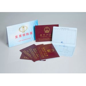 Quality Moisture Proof Embossed Certificate Printing With Mechanical Pulp Pulping Type for sale