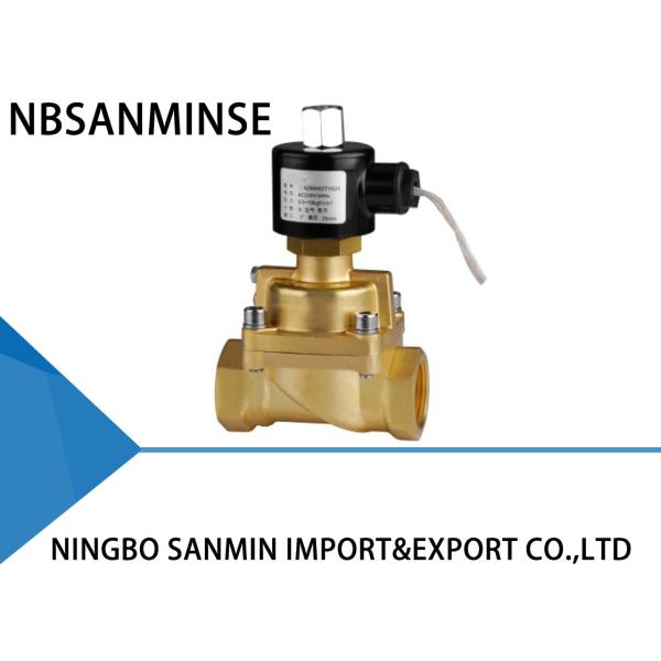 Quality A3 Low Voltage Fluid Brass Solenoid Valve Two Way 0 . 5 - 10 kgf / cm ² Pressure for sale