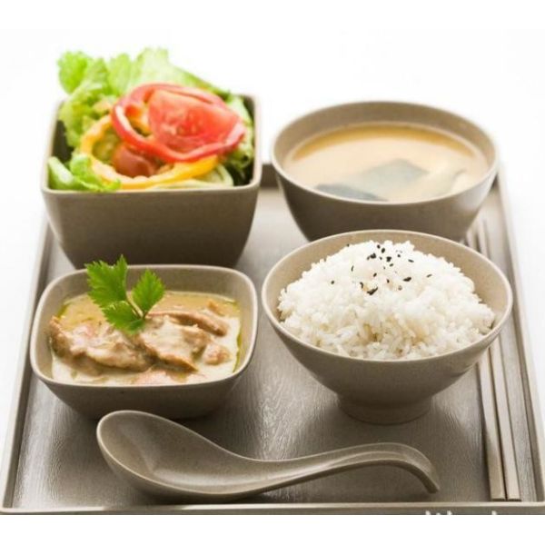 Quality Novelty Design 100% Compostable Wheat Straws Cutlery Set for Eco-Friendly Dining for sale