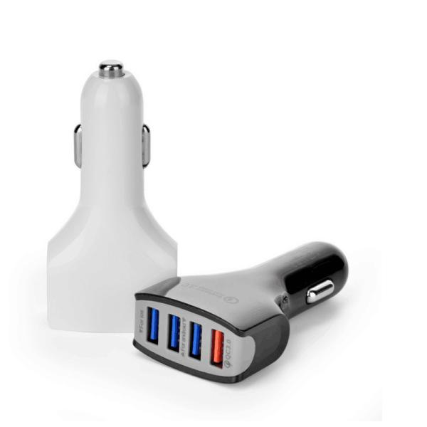 Quality QC 3.0 Fast Car Phone Charger , 30W Multi USB Port Car Charger for sale