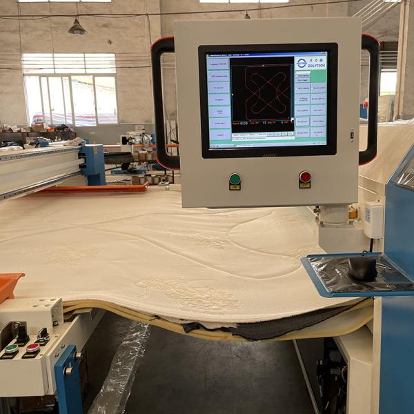 Quality 2400mm Width CNC Computer Guided Quilting Machine Low Vibration for sale