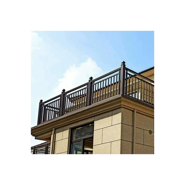 Quality Garden Fence Grade 6000 Series Black Powder Coated Aluminum Vertical Blade Fence for sale