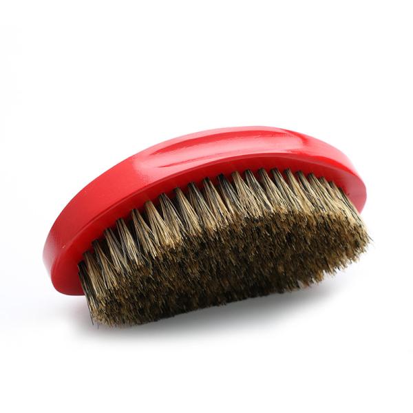 Quality Custom Logo Wood Handle 360 Wave Brush for Soft Medium Bristles Curly Hair for sale