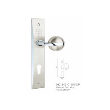 Quality Lightweight Zinc Alloy Door Handle , Entrance Door Knobs Long Lifespan Lock Body for sale