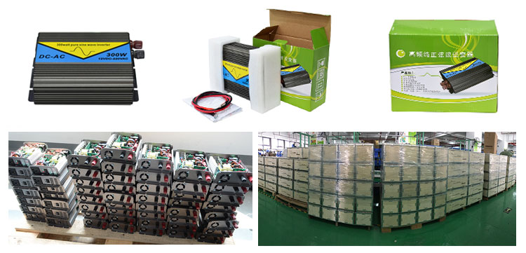 500w 300w pure sine wave inverter package
