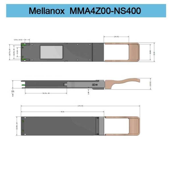 Quality MMA4Z00-NS400 MELLANOX QSFP 400Gb/S Single Port Multimode SR4 50m for sale