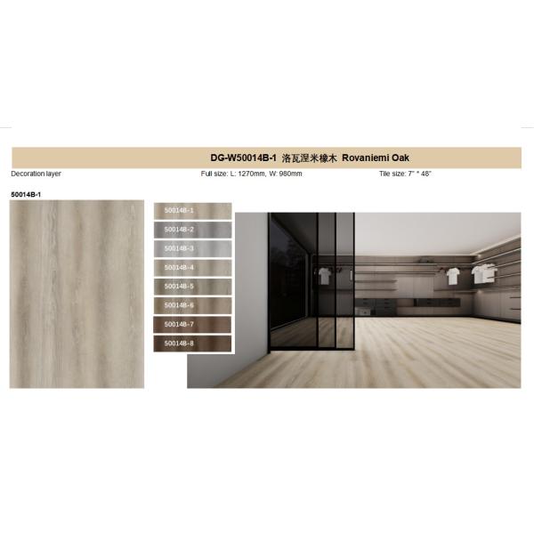 Quality Waterproof SPC Stone Plastic Composite Flooring Rovaniemi Oak GKBM DG-W50014B for sale