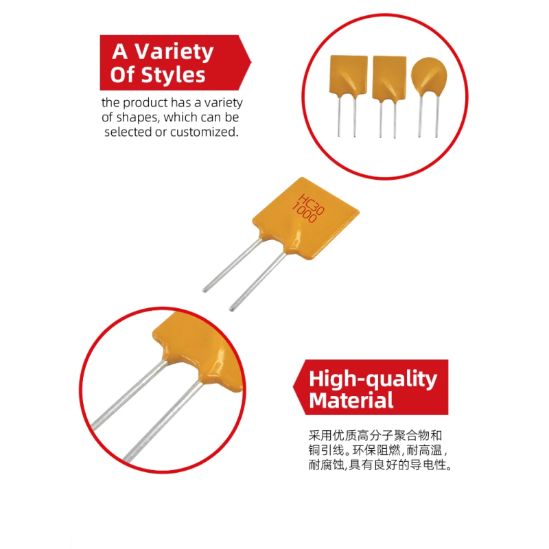 Technical specifications and performance characteristics of PPTC fuse including electrical parameters