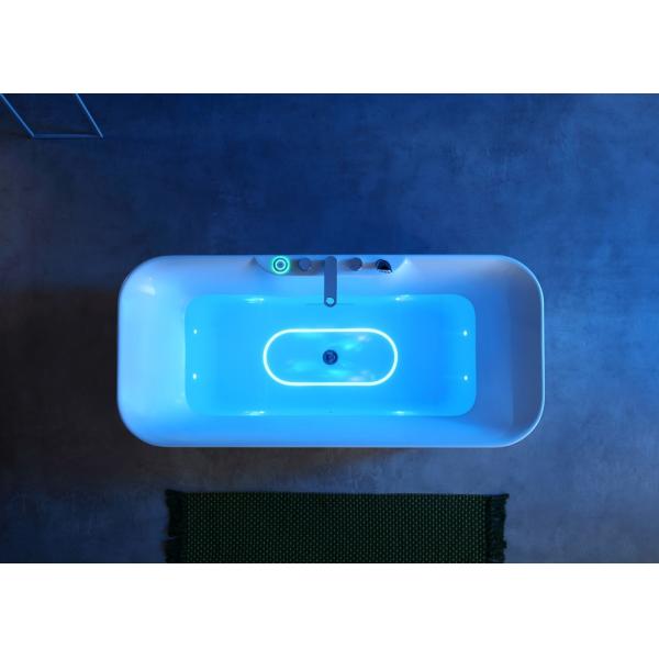 Quality Deep Soaking Ergonomic One- LED Bathtub With Built in Pillow for sale