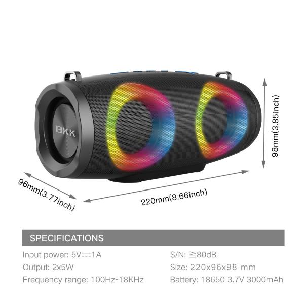 Quality Battery Operated Multifunction Bluetooth Speaker , Stereo Wireless Portable for sale