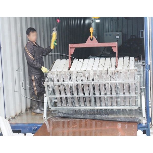 Quality RefComp Compressor 31.25KW 8T Container Block Ice Machine Removable for Port and for sale