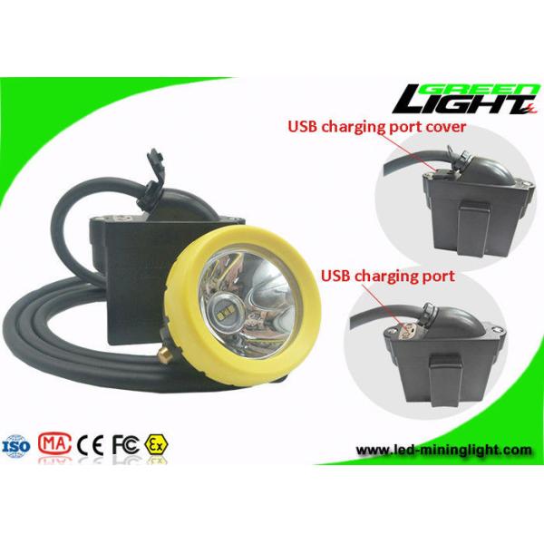 Quality Low Power Warning Mining Cap Lights 7.8Ah Li - Ion Battery With 18hrs Working for sale