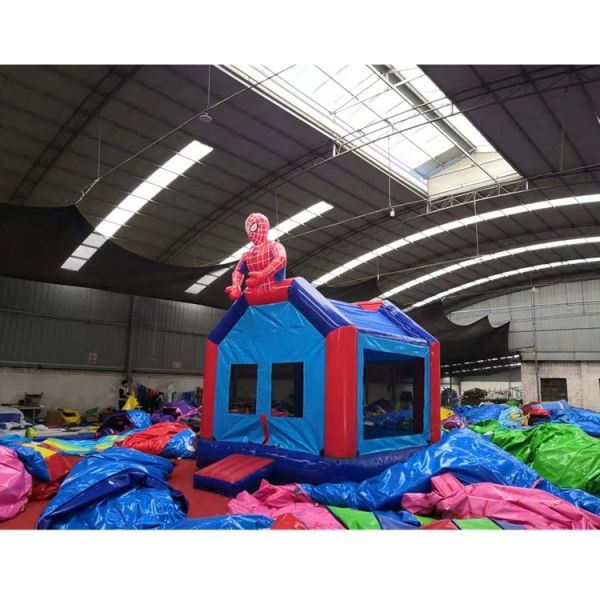 Quality CE Blower Included Spider-Man Inflatable Bouncer Custom Commercial Bounce House for sale