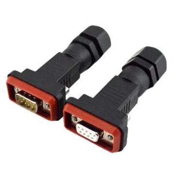 Quality Assembly Waterproof With Screw Locking DB9 Male D Sub Amp Ip67 Connector for sale