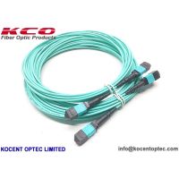 Quality MPO-12 12fo 24fo MM OM3 OM4 50/125 MPO MTP Optical Fibre Trunk Cable for sale