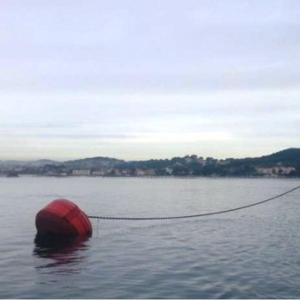 Quality Oil Extraction PE Floating Ball Marine Mooring Buoy for sale