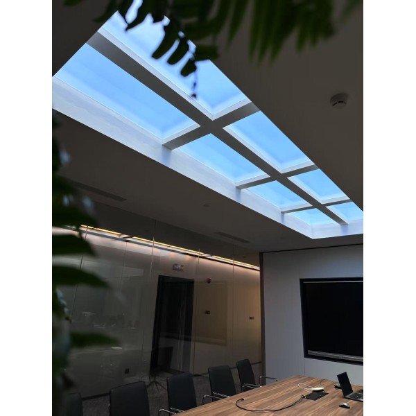 Quality White Light Color Embedded Artificial LED Skylight 12kg Embedded Installation for sale