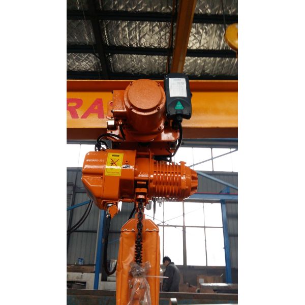 Quality 500kg Double Speed Electric Chain Hoist with Motorized Trolley for sale