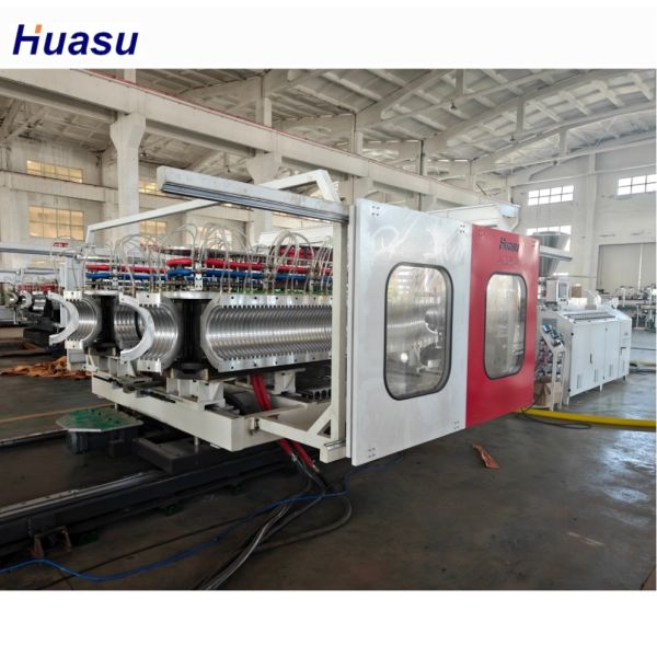 Quality Custom Corrugated Pipe Extrusion Line, Plastic Pipe Machine, Serve Global Design for sale