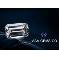China Watch / Earring Emerald Cut Moissanite Diamonds Cutting Perfect factory