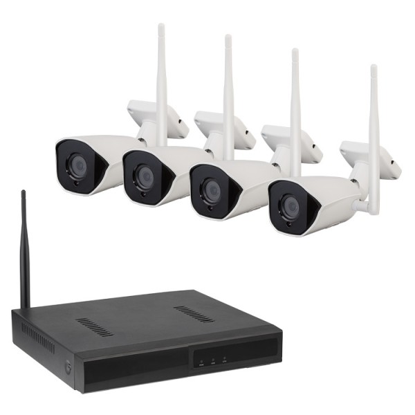 Quality 4/8 Channel Security Smart Home 1080P NVR Wireless CCTV Camera System With for sale