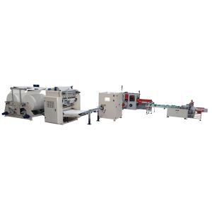 Quality Good business soft bag V fold facial tissue paper making machine complete for sale