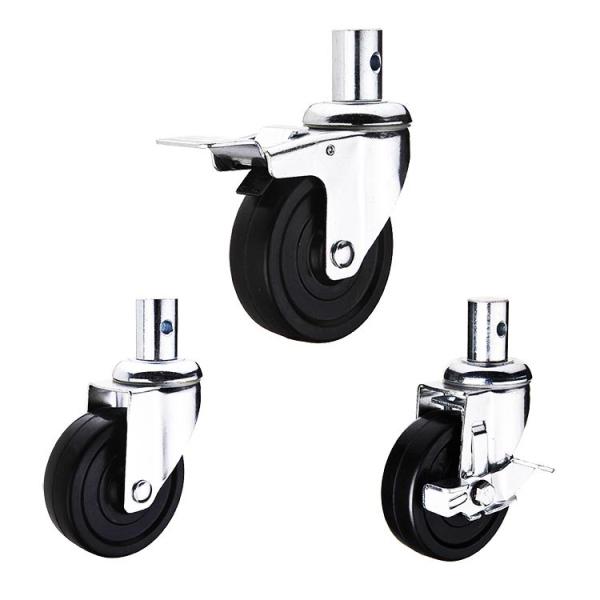 Quality 3 Inch 154lbs Capacity Medium Duty Casters With Delrin Bearing for sale