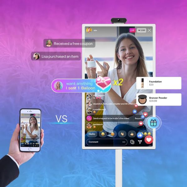 Quality Movable Tablet PC Stanbyme Tv Live Streaming Perfect For Professional Scenarios for sale