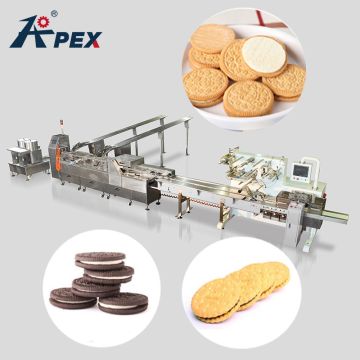 Quality Good Price Biscuit Cream Sandwiching Machine 3 To 8mm Biscuit Thickness for sale