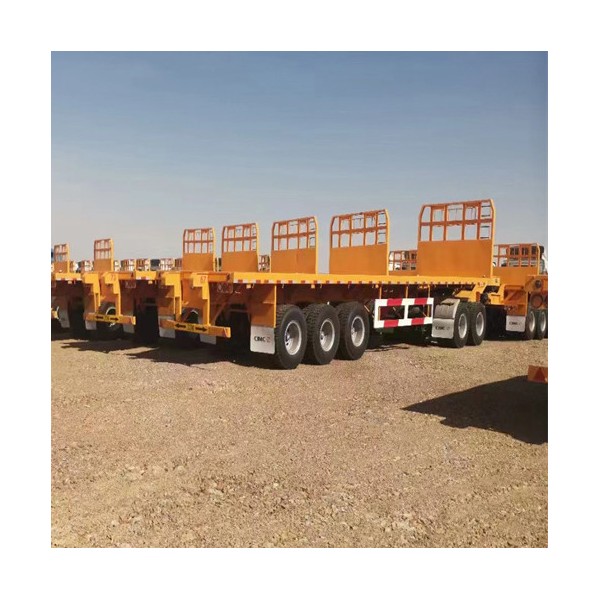 Quality 15 Workdays Production Time Triaxles Flatbed Container Trailer with 12 Twist for sale