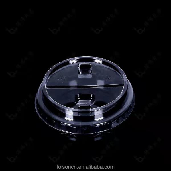 Quality Eco-friendly PET Plastic Flat Lids Cover for Cold Drink Cup Sample Provided for sale