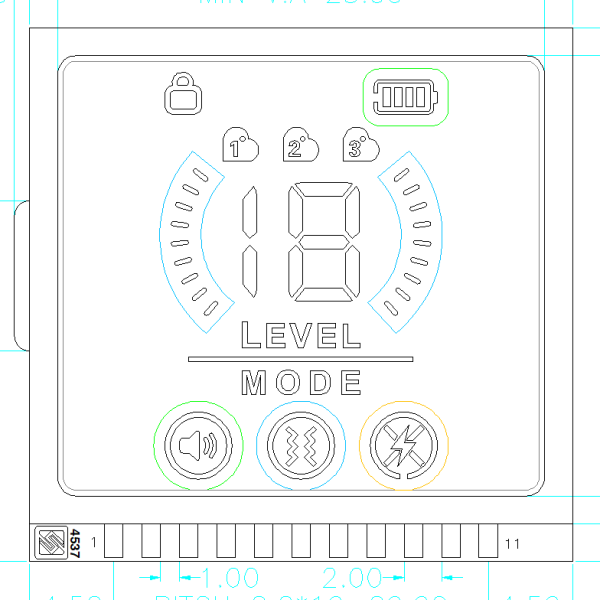 Quality Custom VA Segment Code Liquid Crystal Display for Dog training equipment VA for sale