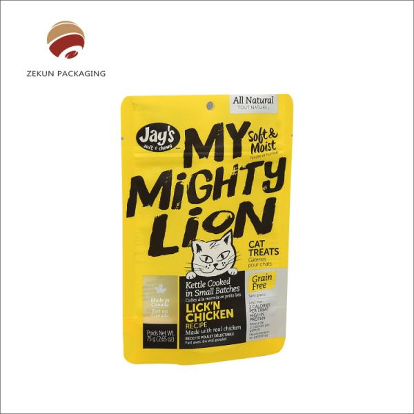 Quality Custom Logo Printed Food Holographic Stand Up Pouches with Zipper Heat Seal PET for sale