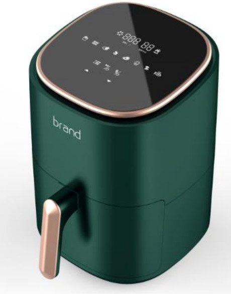 Quality Dark Green Touchscreen 3800ml High Temperature Air Fryer GS Approved for sale