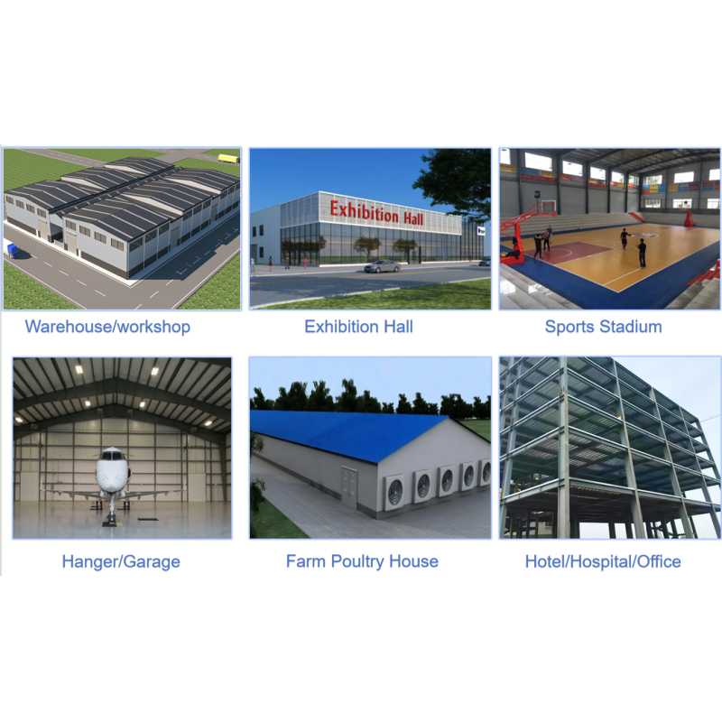 Steel structure building applications