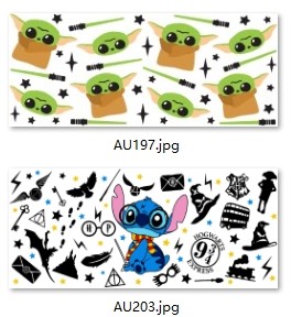 Quality Removable Adhesive 0.1mm UV DTF Decals Custom UV Transfer Stickers for sale