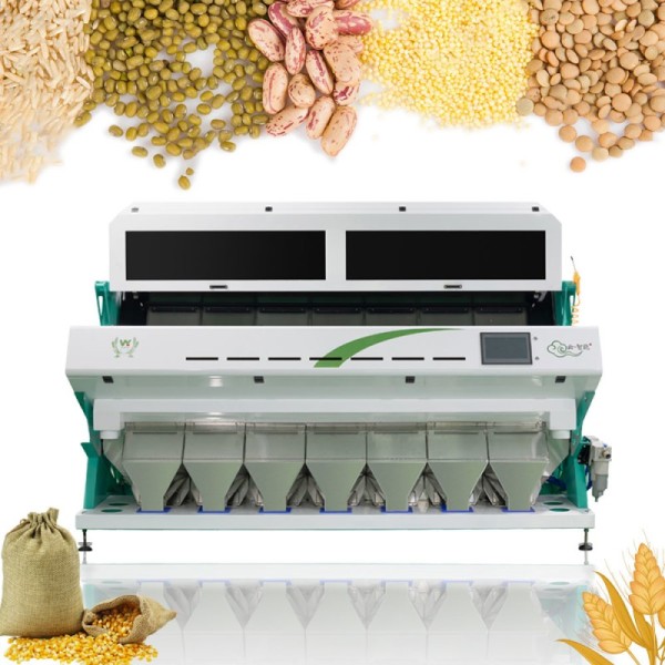 Quality High Precision Wheat Barley Grain Corn Color Sorter 448 Channels for sale